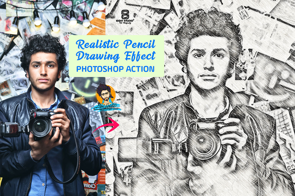 Realistic Pencil Drawing Effect, an Action Add-On by MRI STUDIO