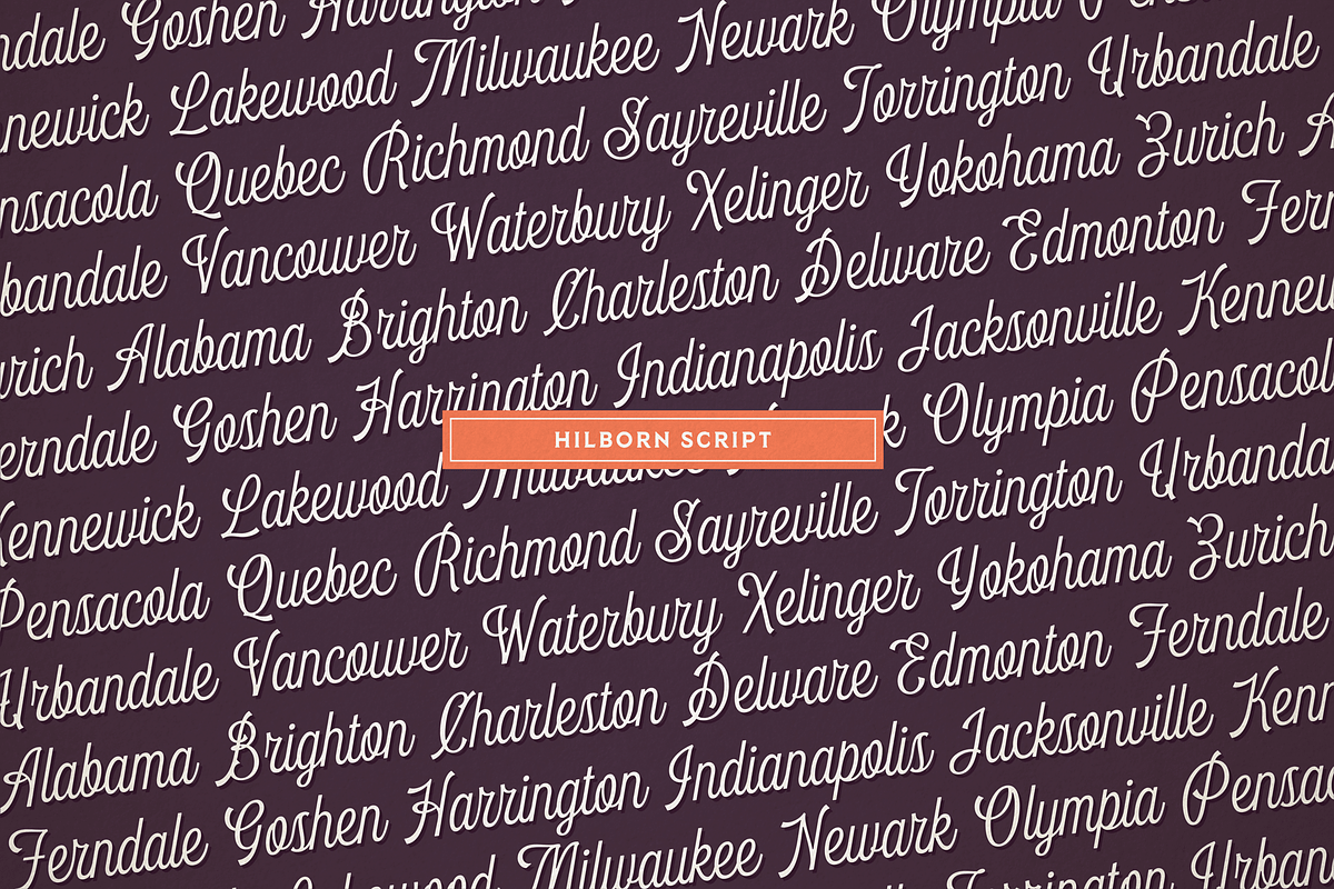 S&S Hilborn Font Bundle, a Font by Spencer & Sons Co.