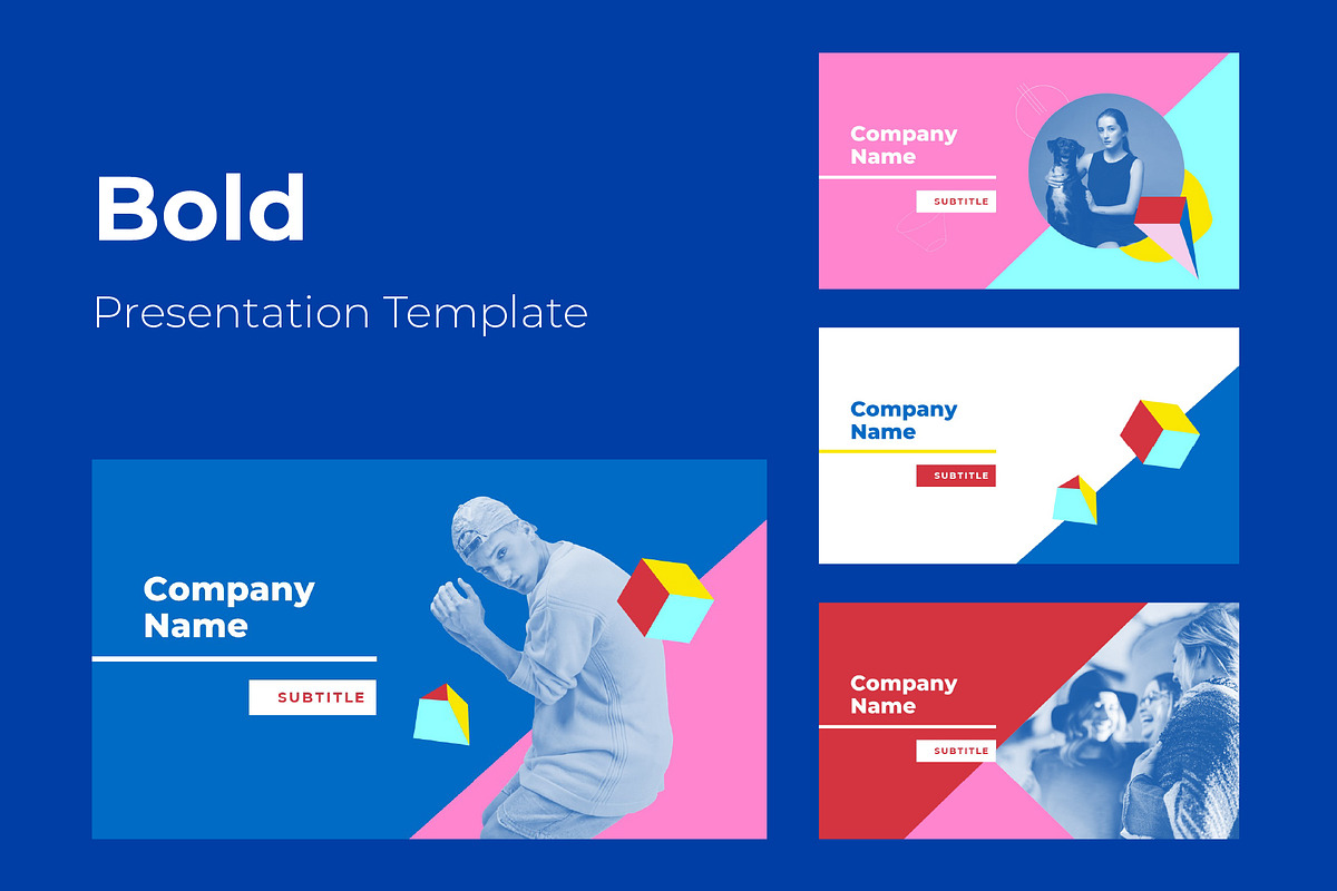 Bold - PowerPoint Template 3 Colors | Creative Market