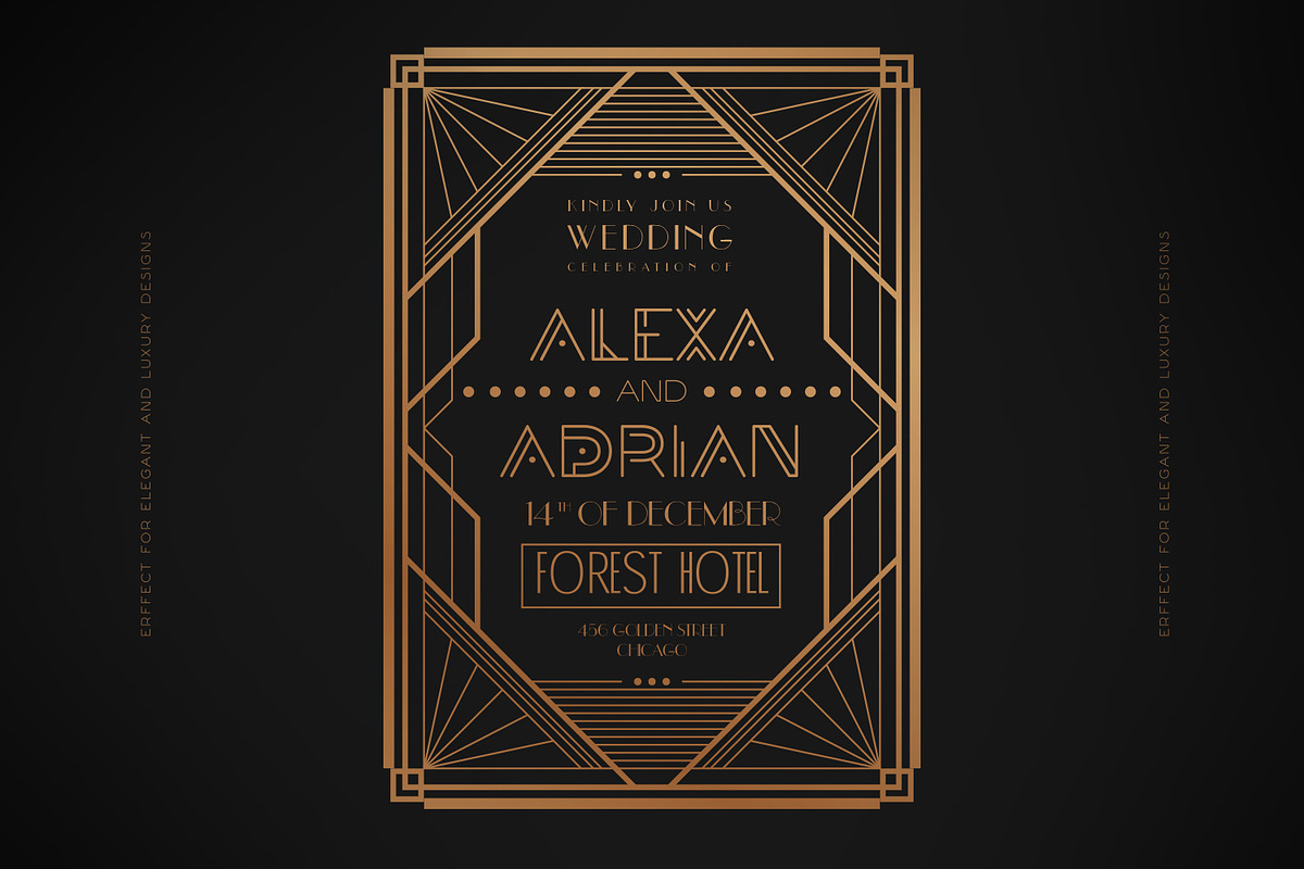 DECORÁ - Geometric Art Deco Font, a Symbol Font by AndrewPixelType