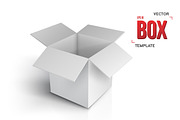 Realistic Vector Open Box | Graphic Objects ~ Creative Market