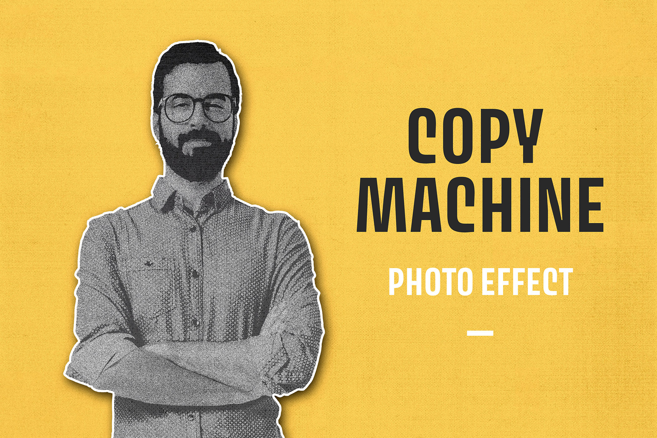 Copy Machine Photo Effect, a Texture Graphic by Design Squad