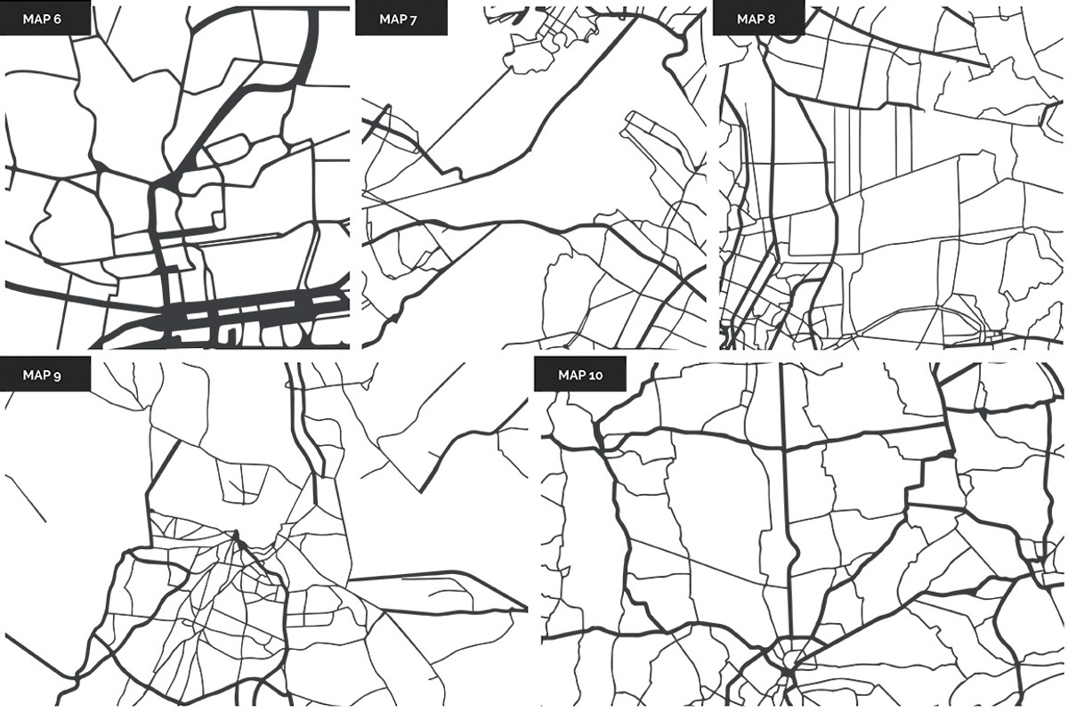Map Seamless Vector Patterns, a Pattern Graphic by Youandigraphics