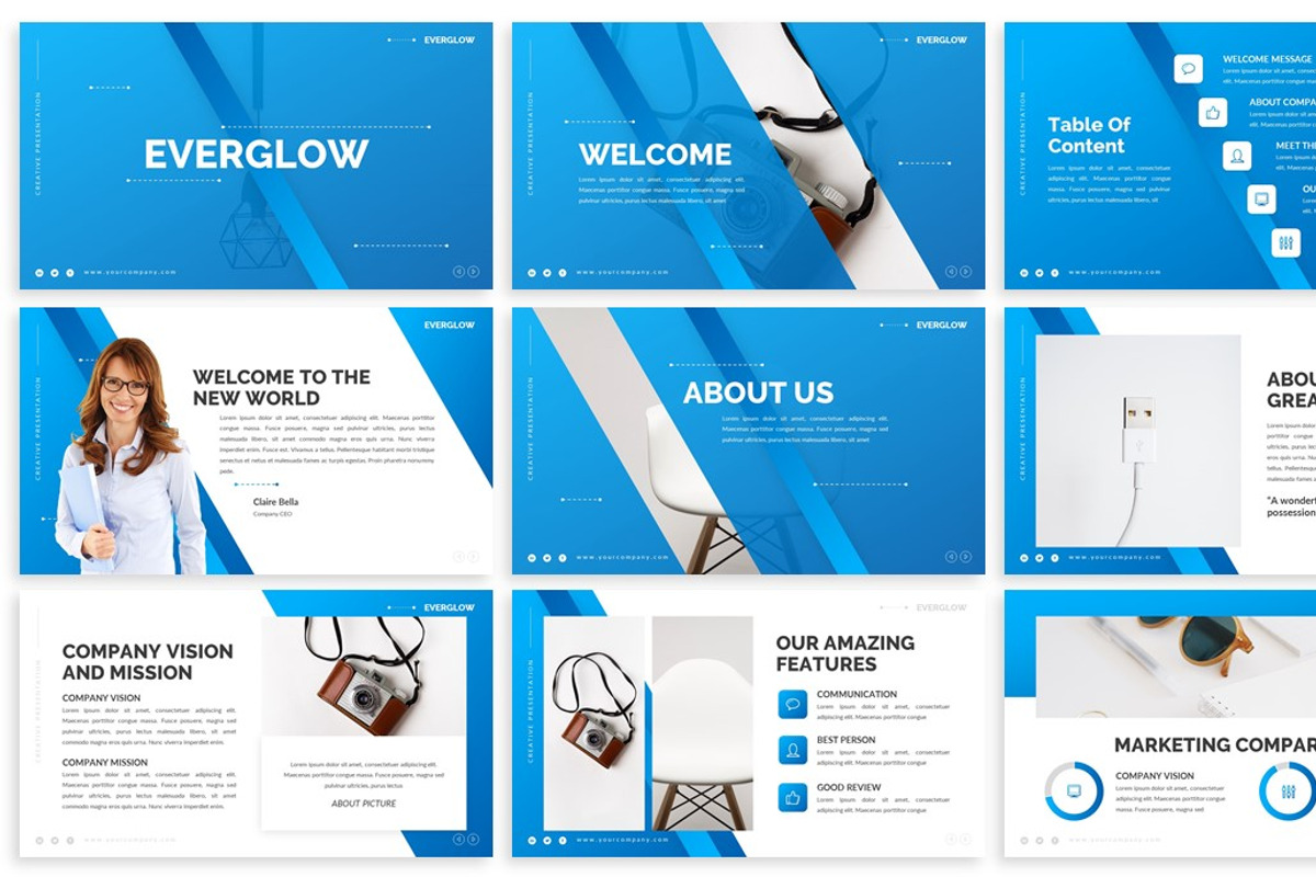 Everglow - Gradient Google Slides, a Presentation Template by ...