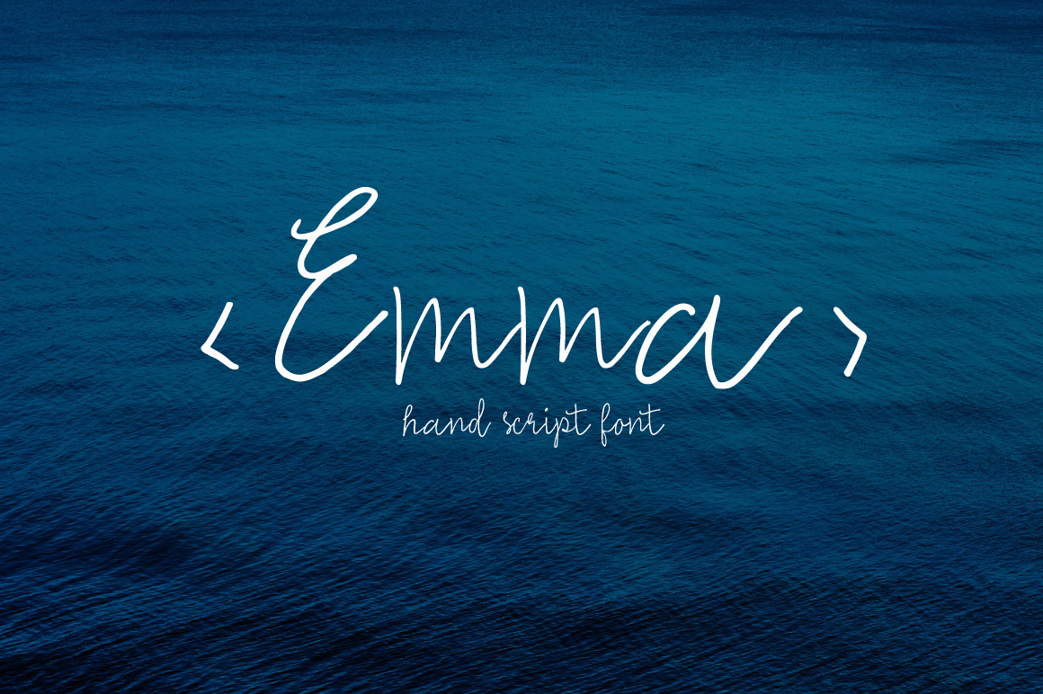 Emma Script, a Script Font by Artstudio