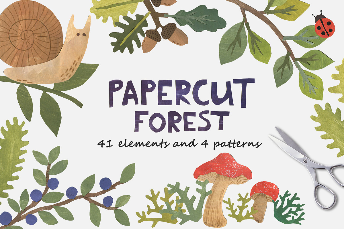 Papercut Forest, an Illustration by Ukulikki