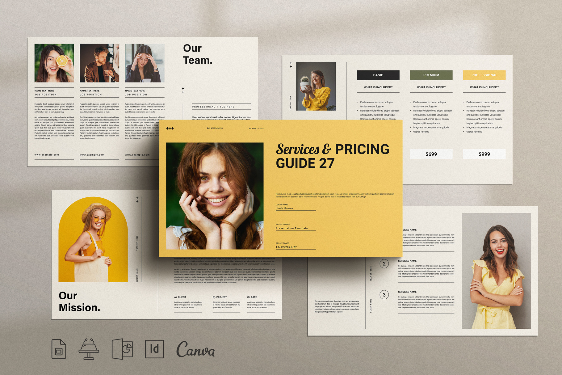 Services and Pricing Guide Template, a Presentation Template by ...