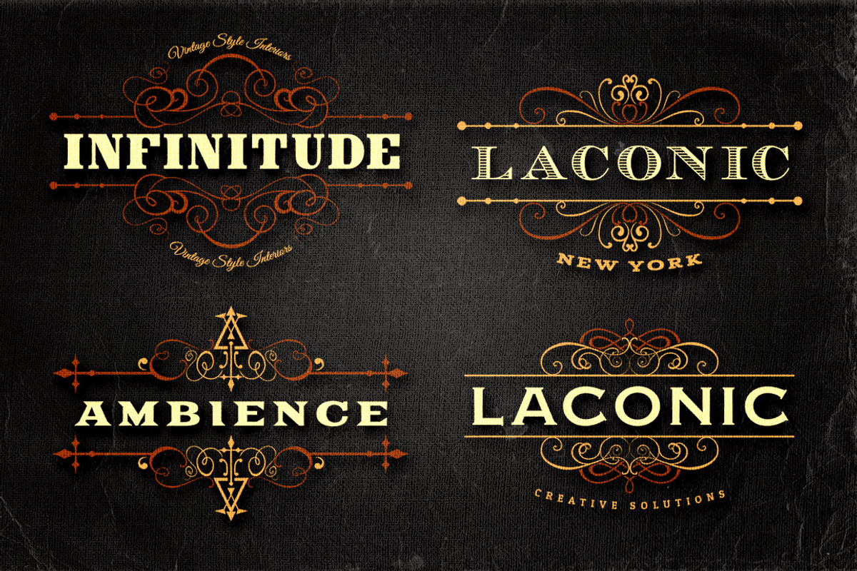 10 Retro/Vintage Headers, a Branding & Logo Template by Cruzine