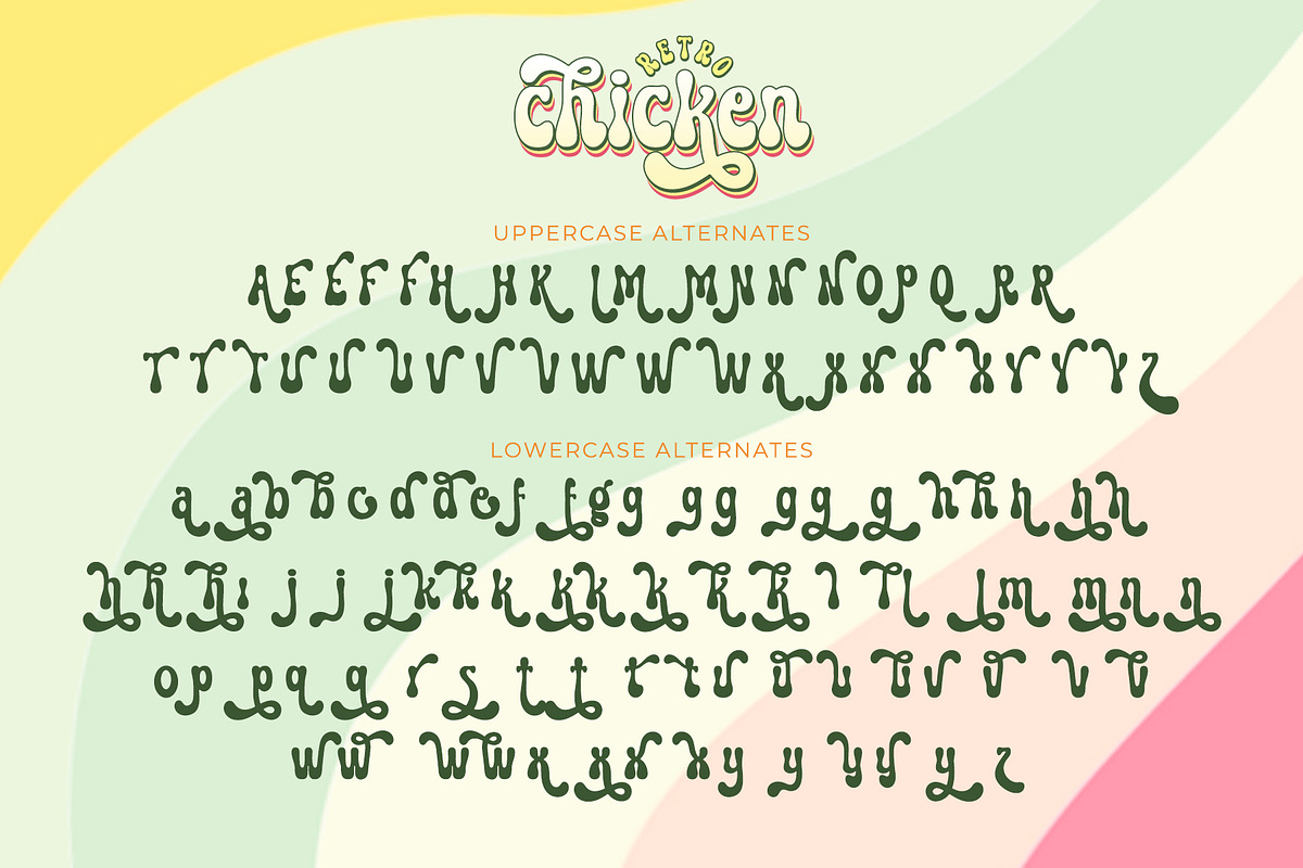 Retro Chicken - Cute Vintage Font