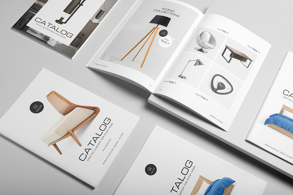 Product Catalog Brochure Template, a Brochure Template by Designsoul14