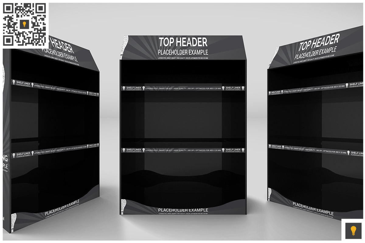 Promotional Shelf Display Mockup, a Product Mockup by Shocky Design Studio