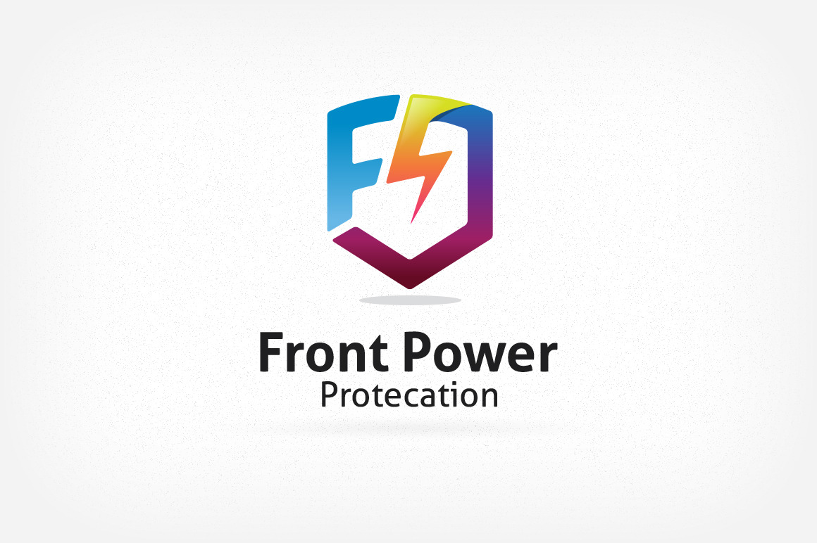 Front Shield Logo, a Branding & Logo Template by NasirGrfx