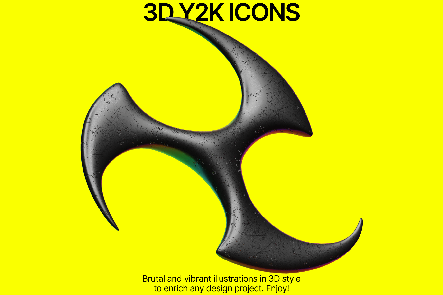 3D Y2K Icons, an Object 3D Model by Craftwork | Creative Market