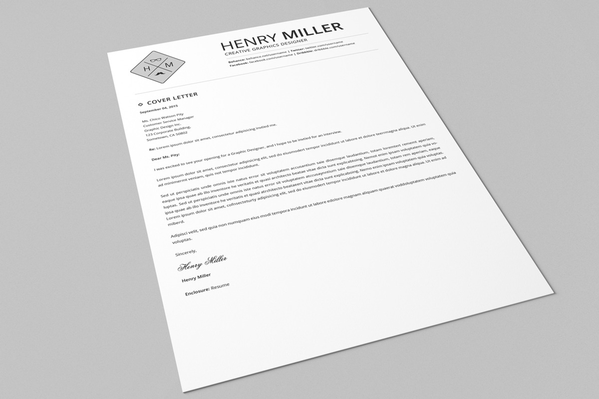 Resume/CV Set - Galaxy, a Resume Template by Typography Prime