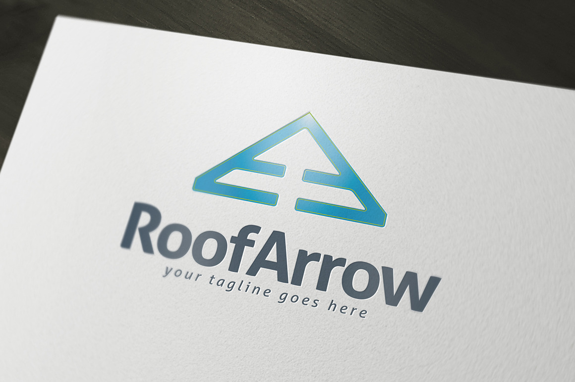 Roof Arrow Logo Template, a Branding & Logo Template by PixaSquare