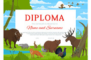 Diploma, certificate, education, an Animal Illustration by Vector Tradition