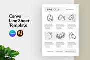 Line Sheet Template | Creative Market