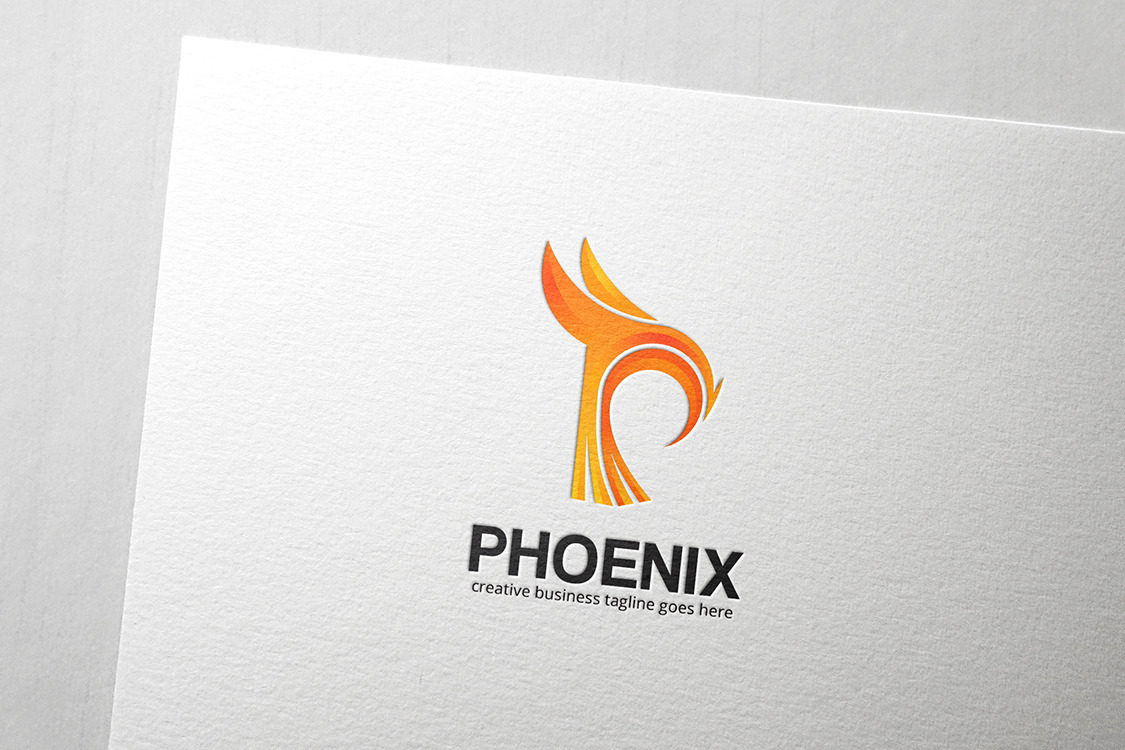 Phoenix Letter P Logo, a Branding & Logo Template by Slim Studio
