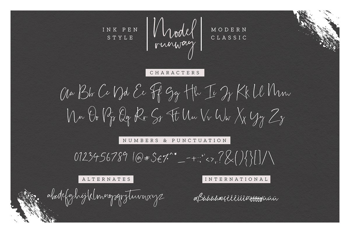 Model Runway Font by Blog Pixie