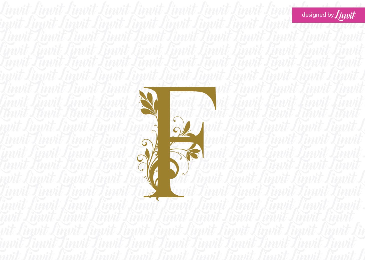F initial, F monogram , F logo, a Branding & Logo Template by Linvit