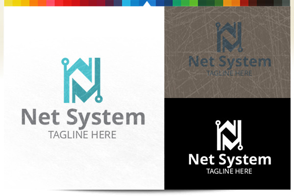 Net System, a Branding & Logo Template by Acongraphic | Creative Market