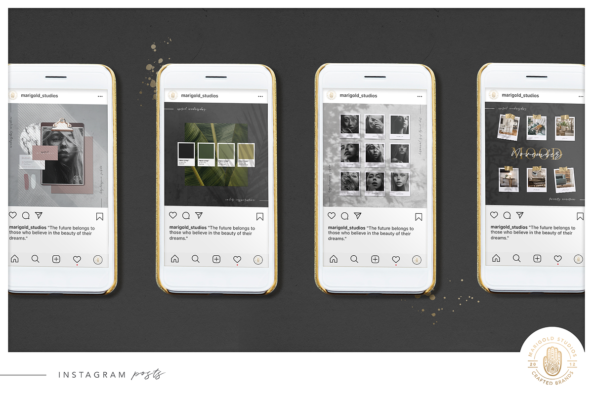 ROSEWOOD | Instagram Diary, a Social Media Template by Marigold Studios