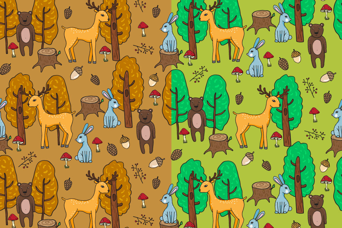 Forest patterns, a Pattern Graphic by merion_merion
