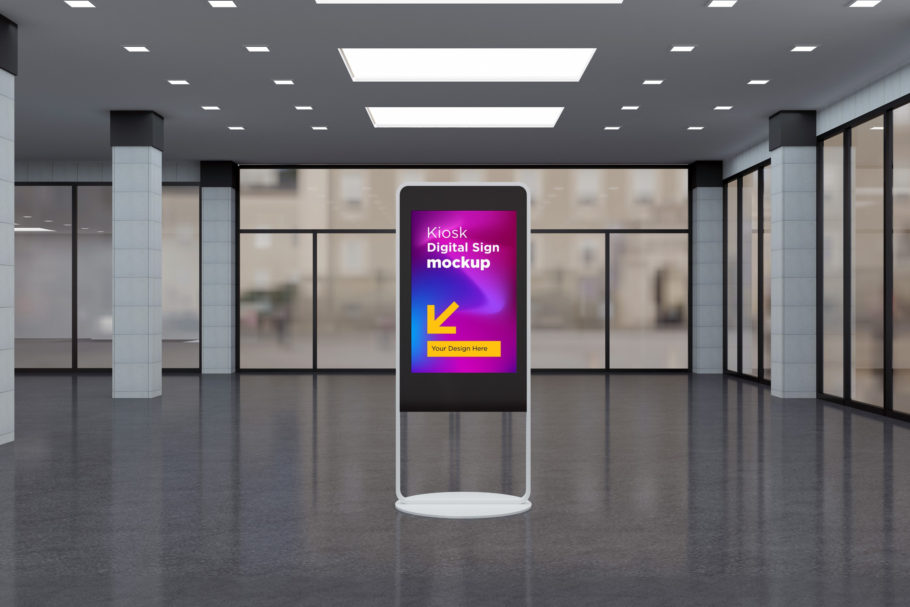 Kiosk Digital Sign Mockup, an Advertising Mockup by shahsoft | Creative ...