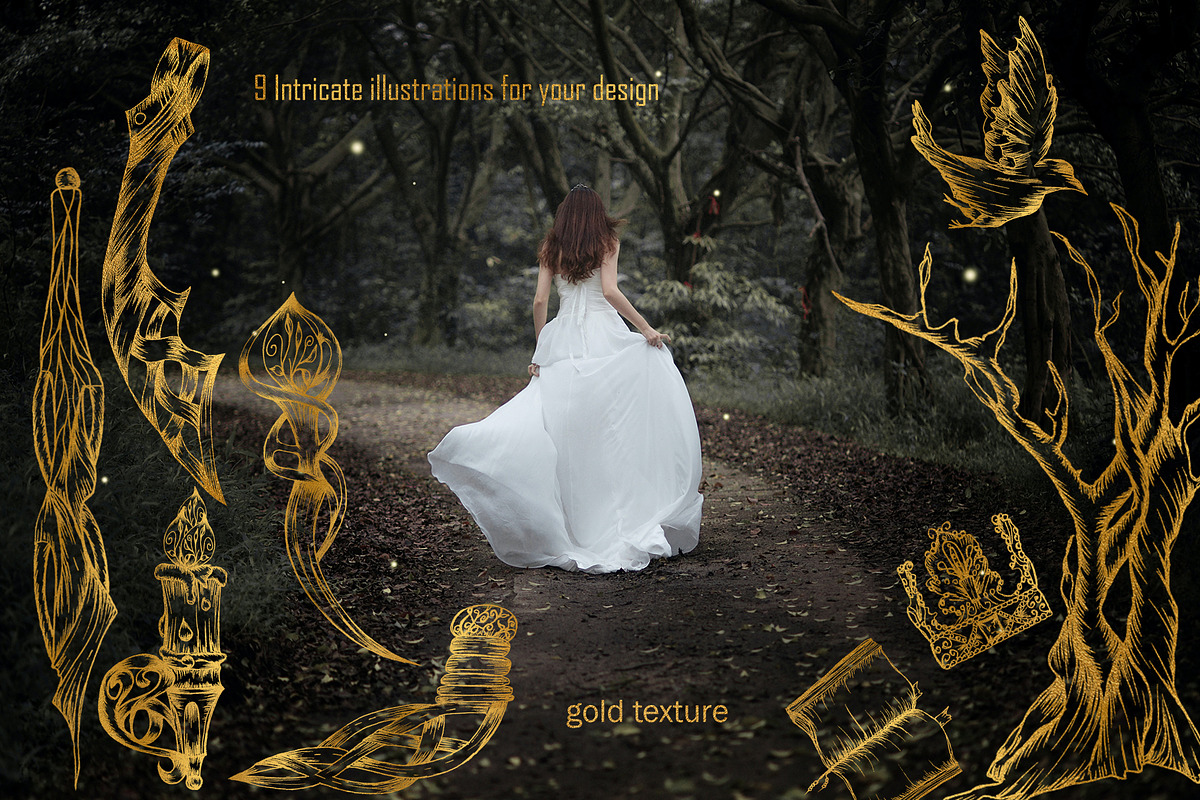 Fairy Tale LINE ART illustrations., a Decorative Illustration by ArtOLB