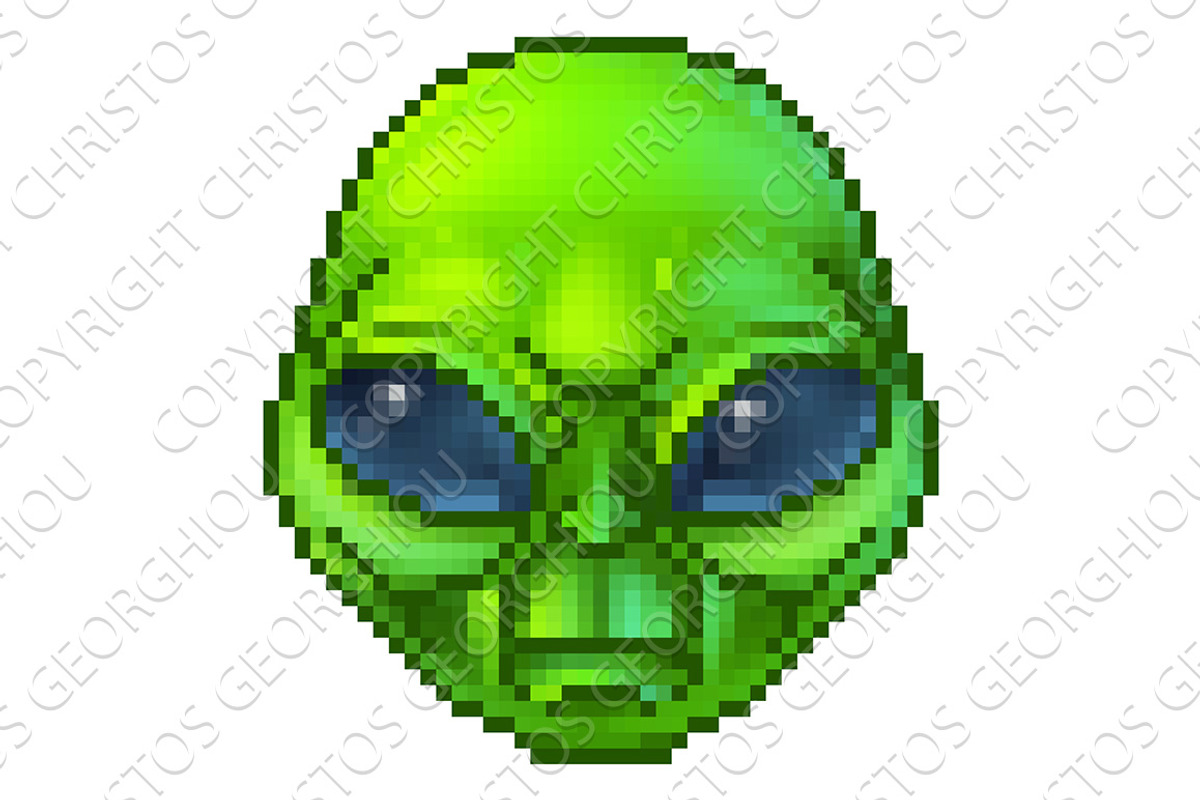 Pixel Art Alien Character, an Illustration by Christos Georghiou ...