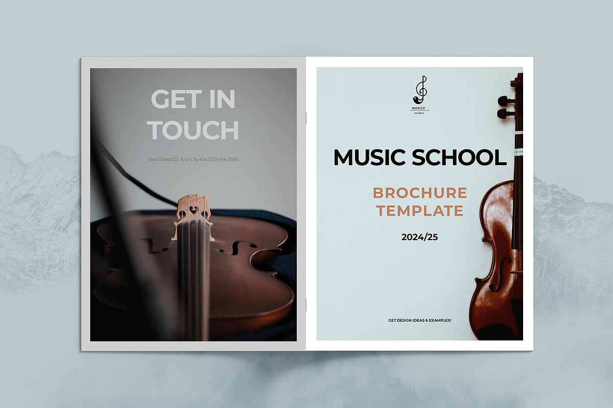 Music School Brochure Template, a Brochure Template by Boris Cupac