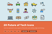 20 Future of Tech Icons, an Icon by Creative VIP
