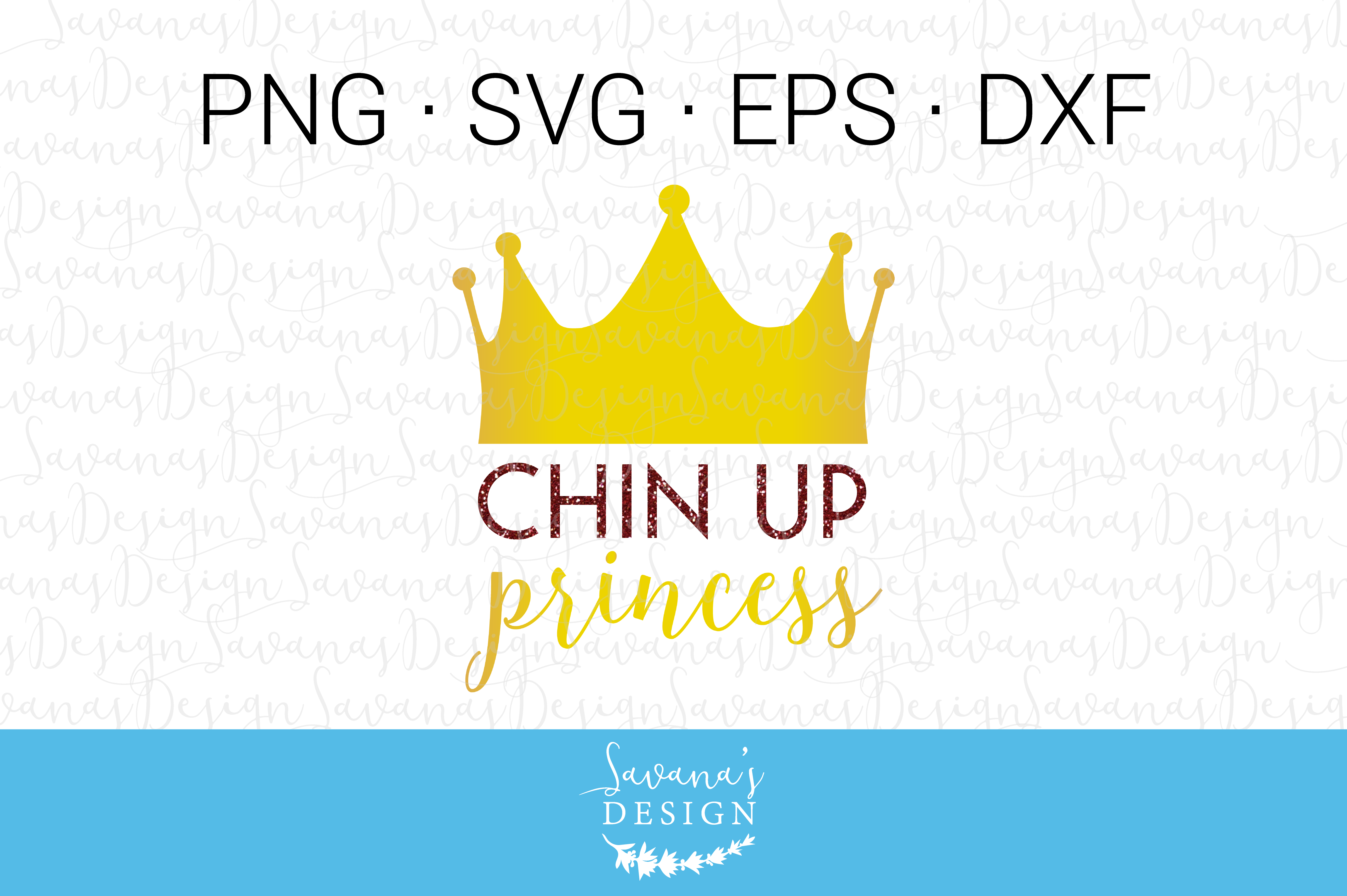 Chin Up Princess SVG Cut File, a Decorative Illustration by SavanasDesign