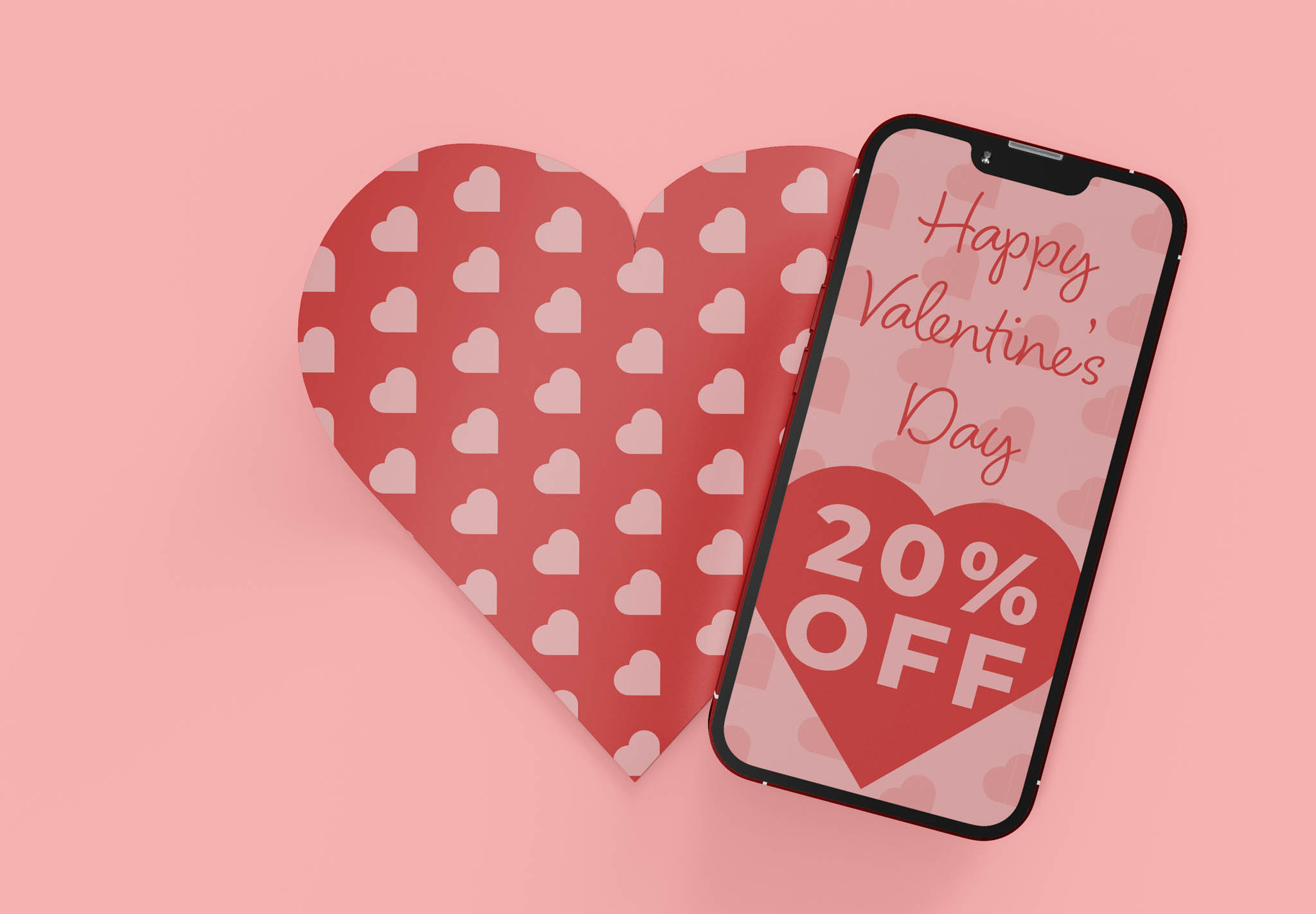 Valentine's Day Mockup, a Device Mockup by Mego-studio | Creative Market