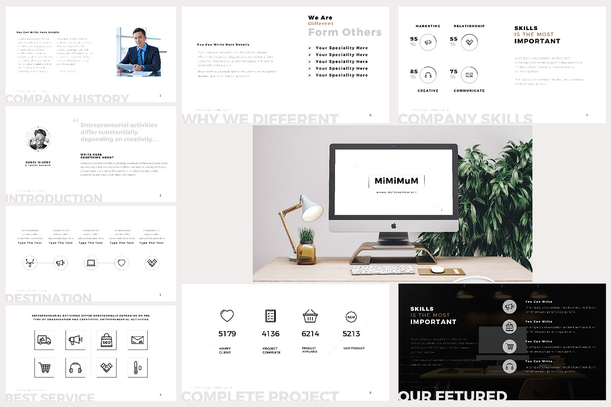 Minimum Powerpoint Template, a Presentation Template by ZAAS