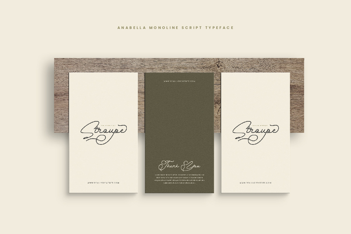 Anabella Monoline Script, a Script Font by Creatype Studio