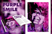 Purple Smile illustration, an Illustration by Fresh Design Elements