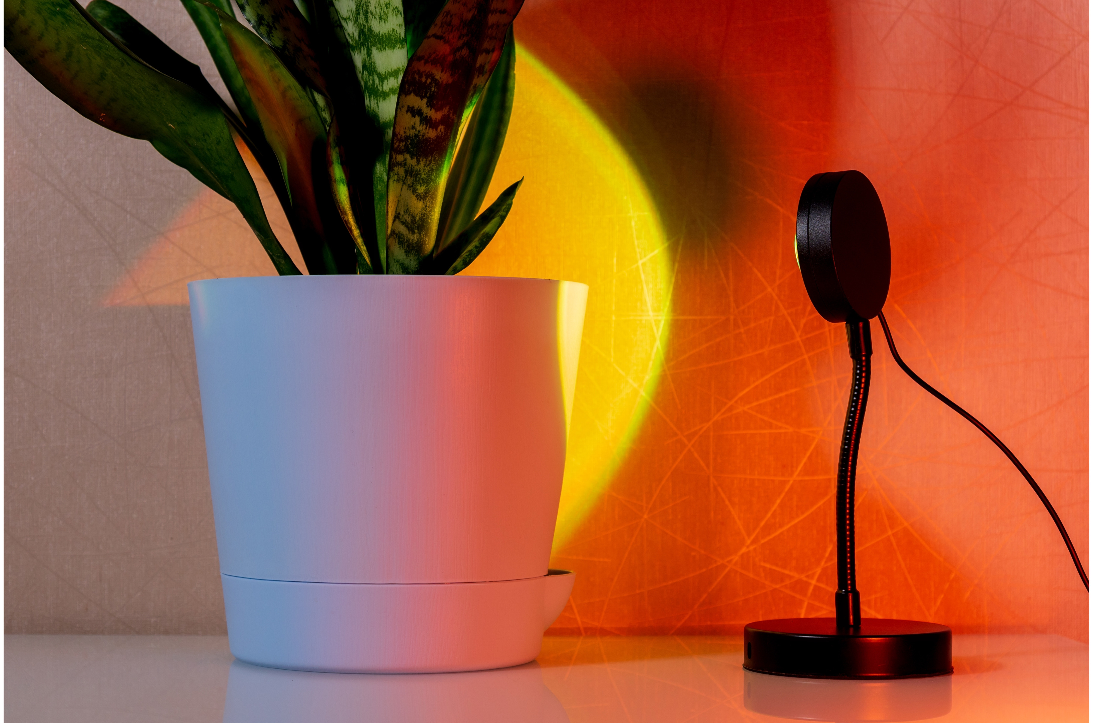 Sunset LED RGB lighting decor | Abstract Stock Photos ~ Creative Market