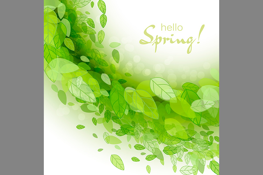 Spring abstract background, a Decorative Illustration by Valenty
