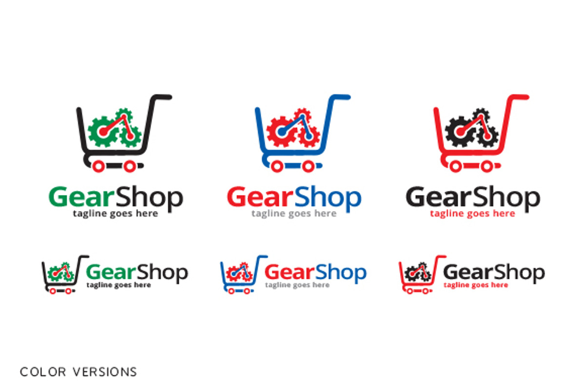 Gear Shop Logo Template, a Branding & Logo Template by gunaonedesign