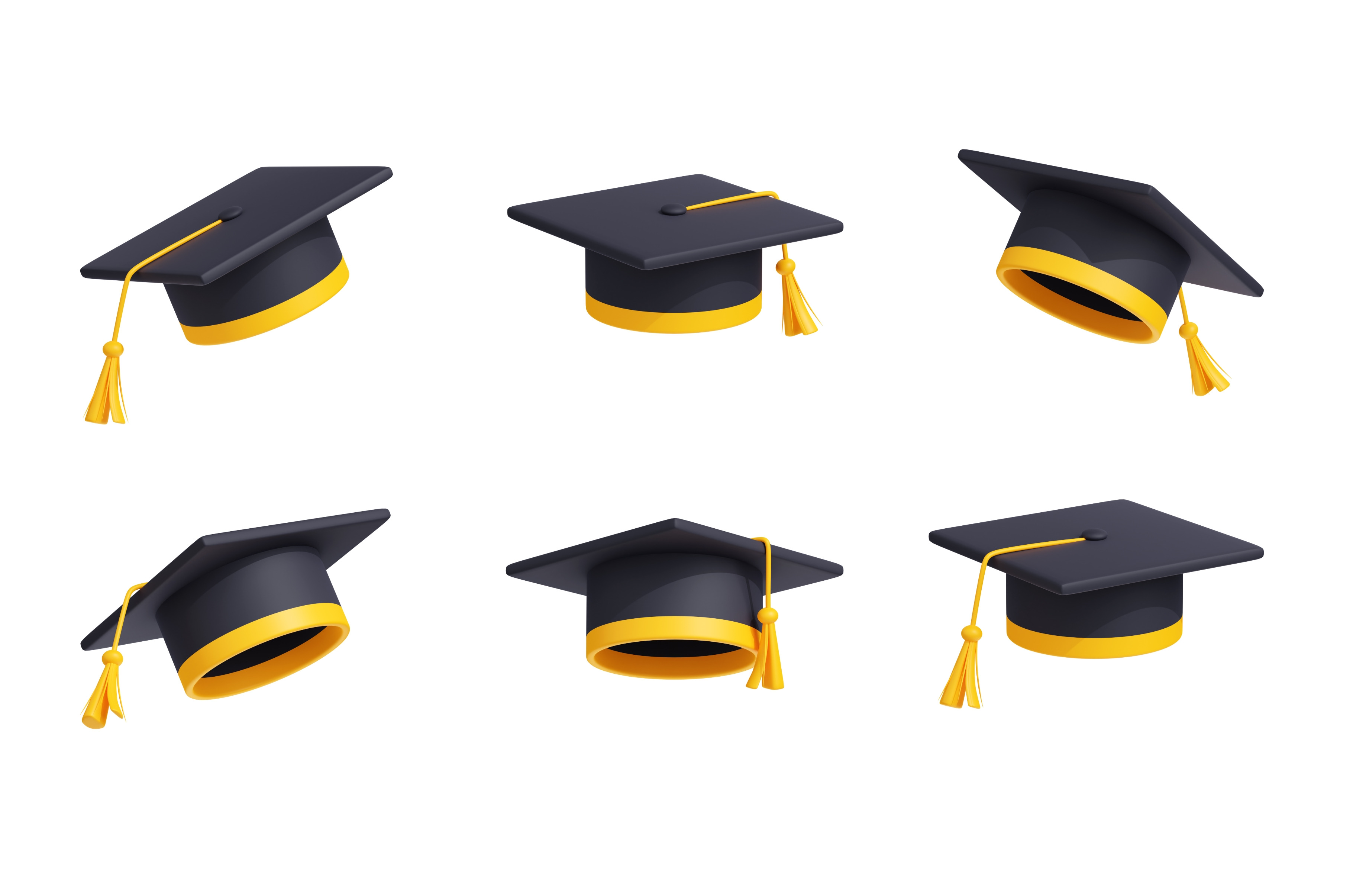 Graduates cap, university student, an Object 3D Model by art PVP ...