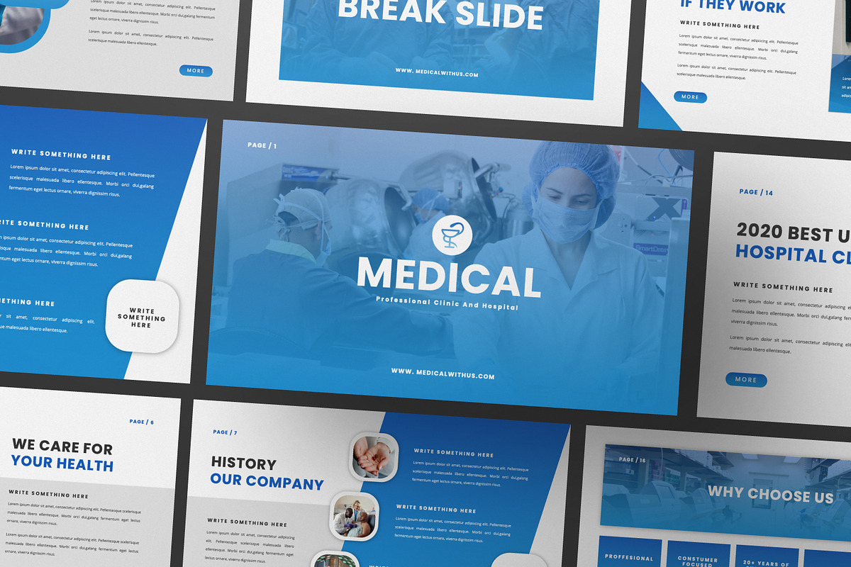 Medical Presentation Template, a Presentation Template by Portocraft