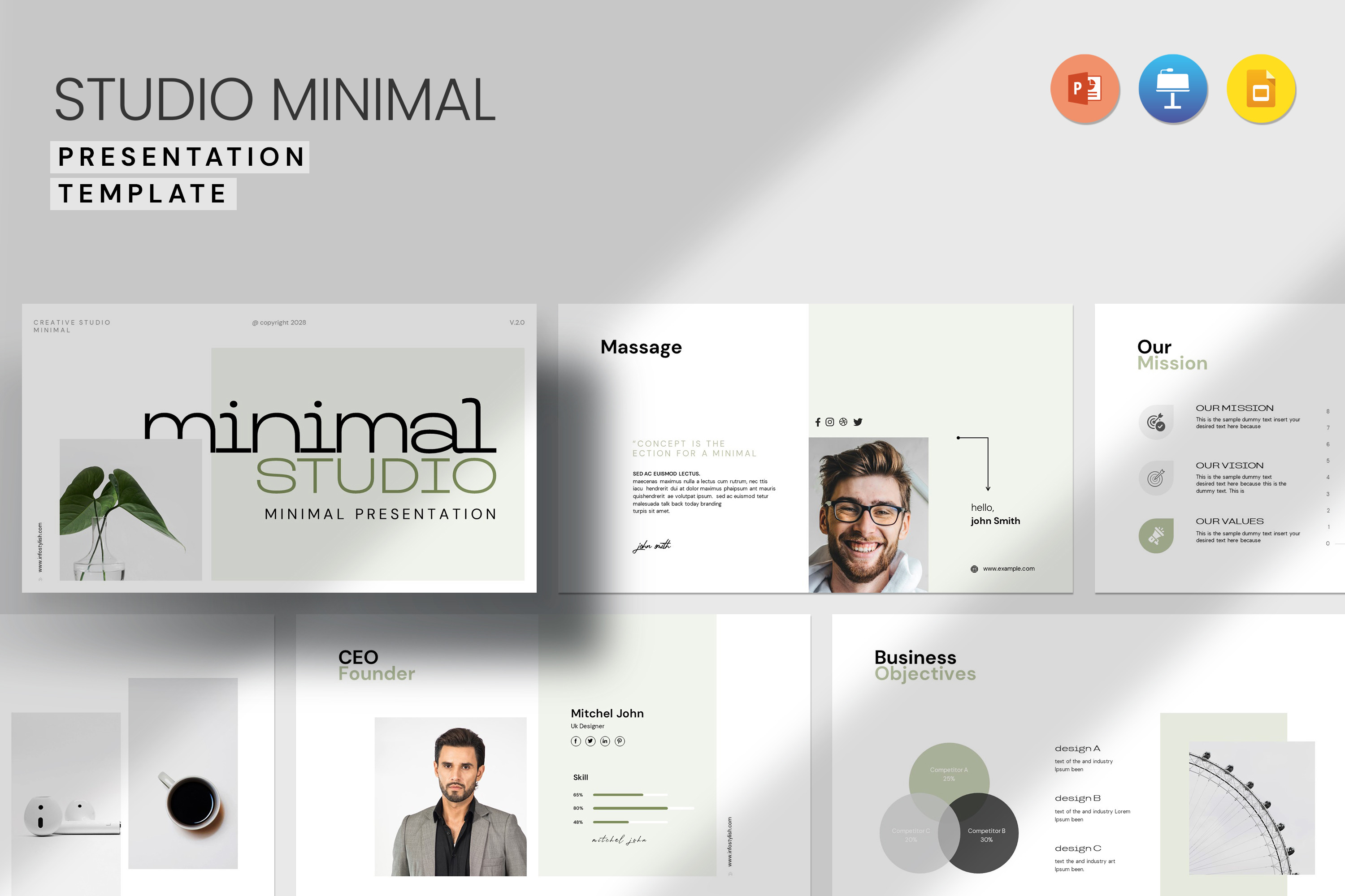 Studio Minimal Presentation Template, a Presentation Template by ...
