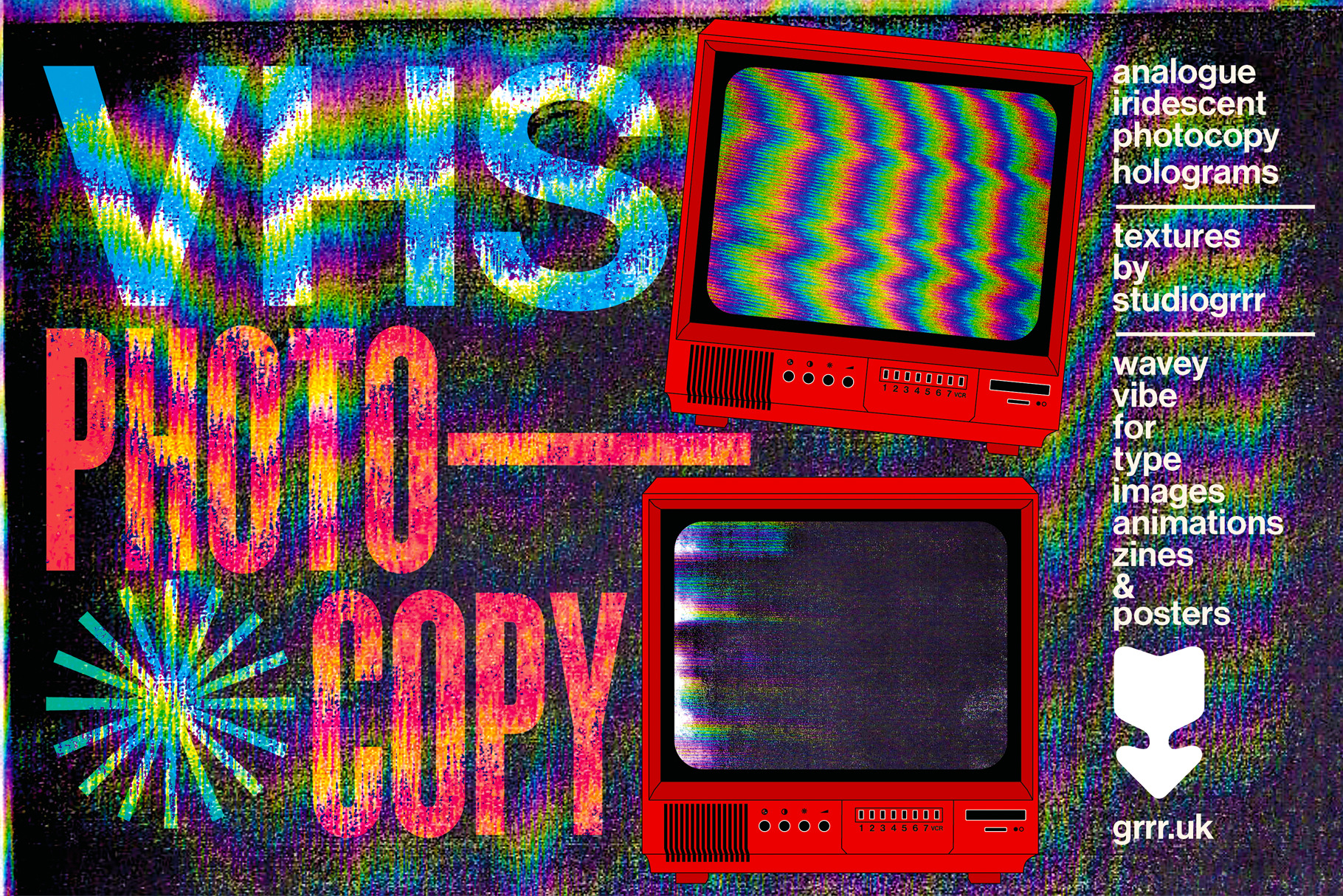 VHS Photocopy - Texture by Studio GRRR