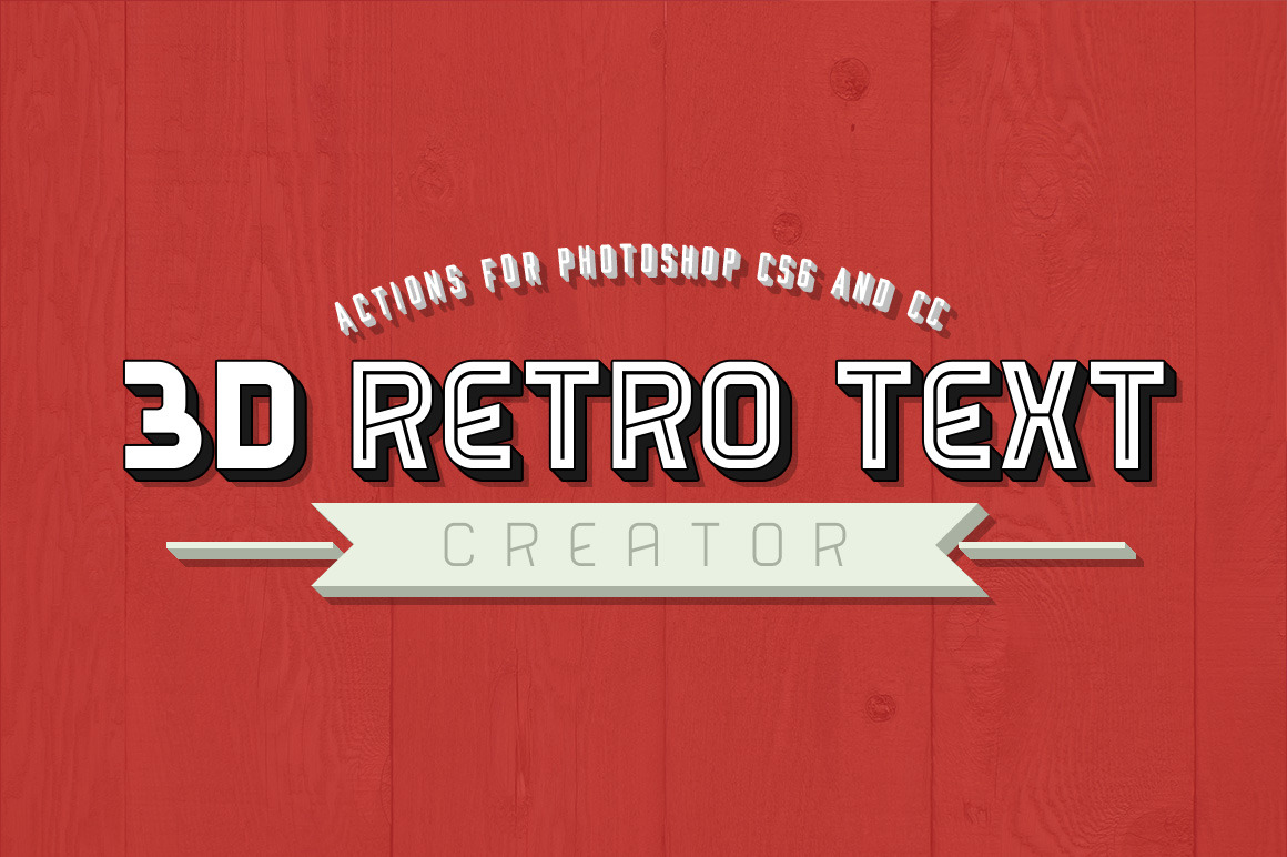 3D Retro Text Creator, an Action Add-On by SparkleStock