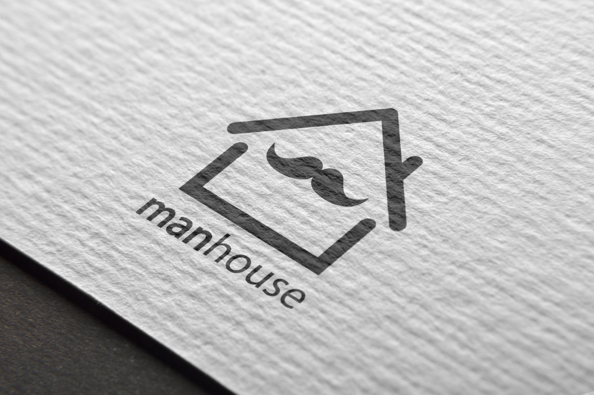 Man House Logo Design, a Branding & Logo Template by Nadezda Gudeleva