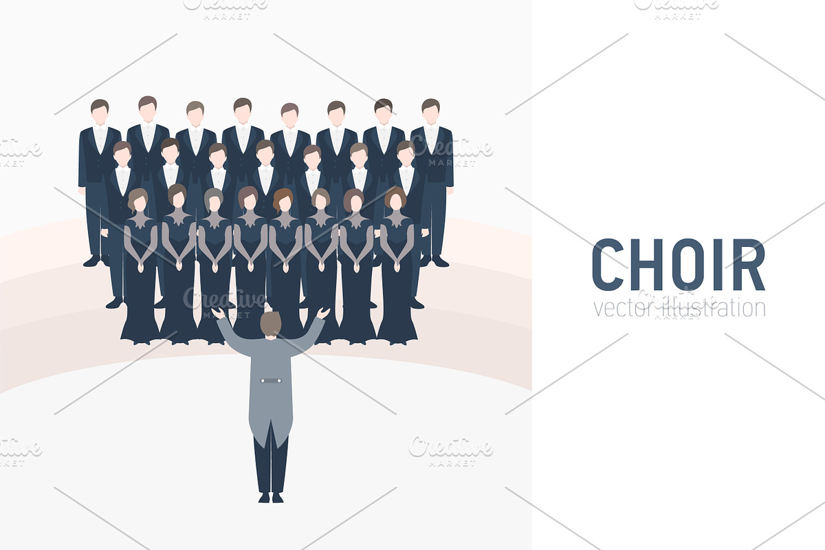 Classical choir, a Person Illustration by Good Studio