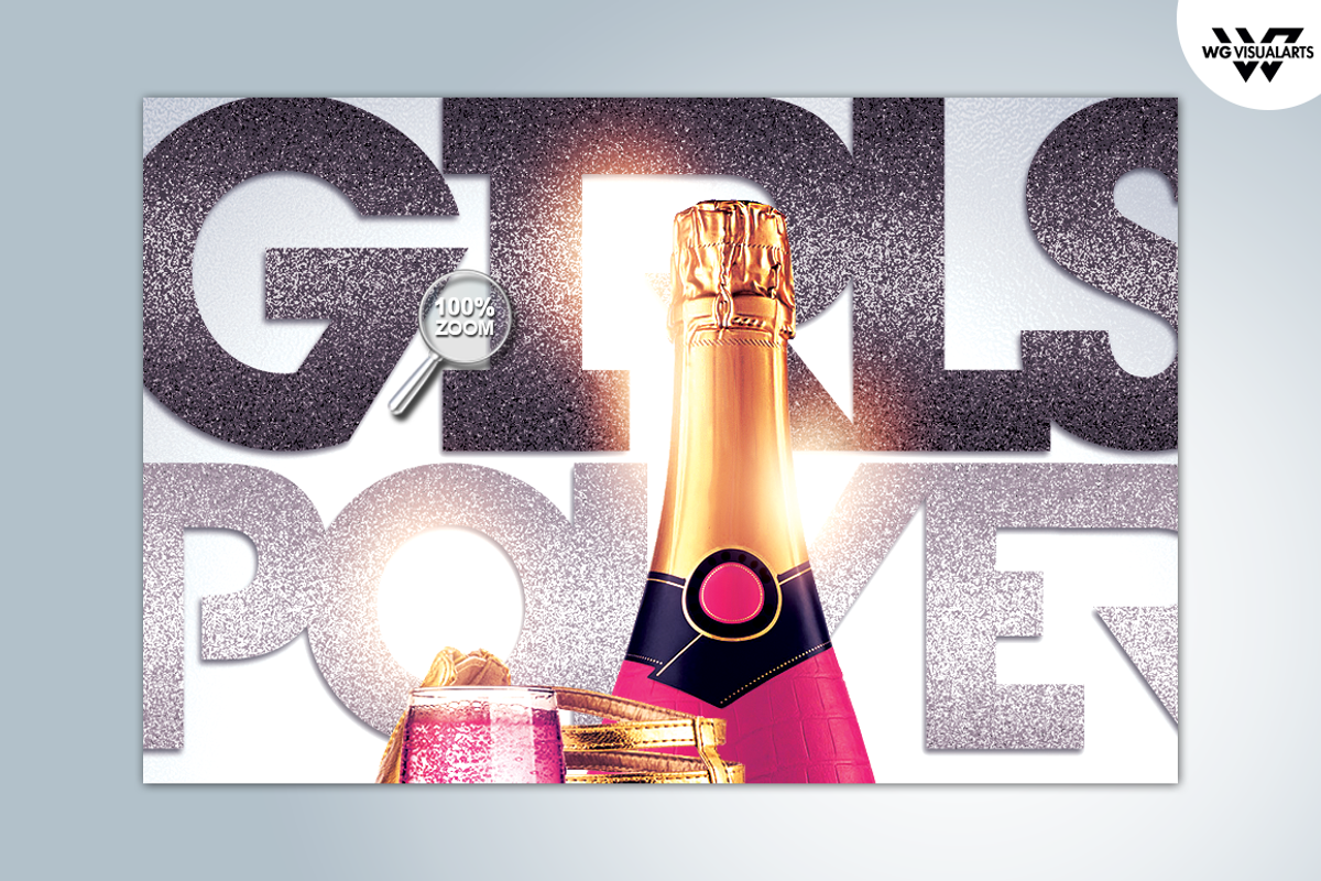 Girl Woman Flyer Template, a Flyer Template by WG DESIGN