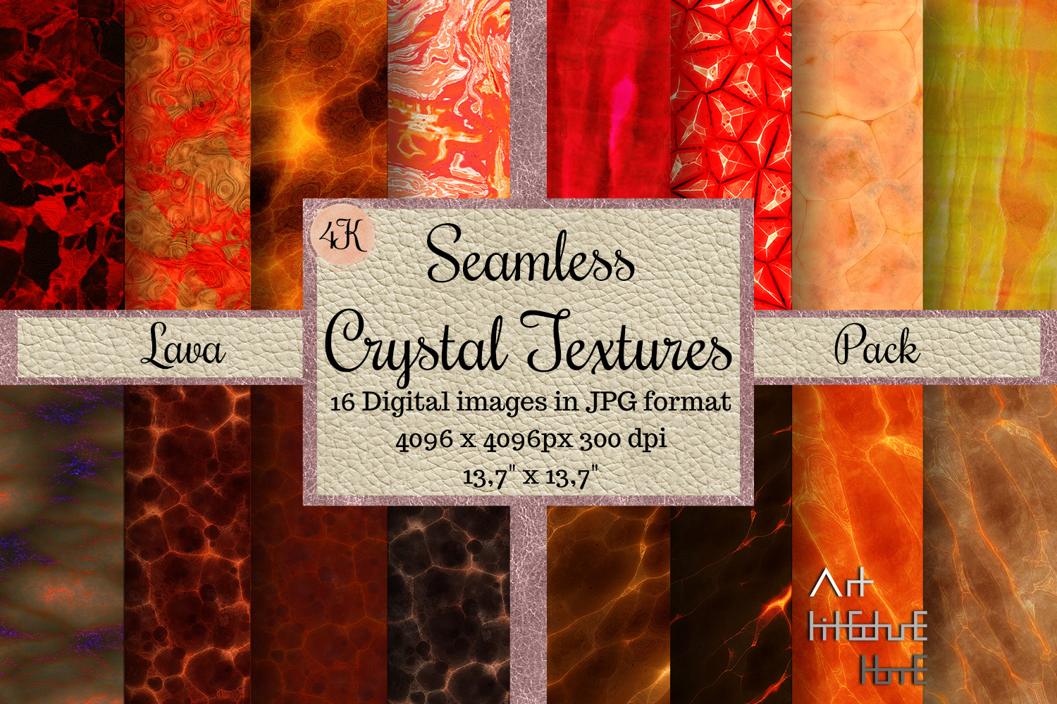 SEAMLESS Lava TEXTURES Crystal pattern | Creative Market