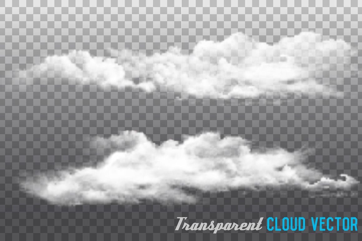 Clouds on transparent background., a Texture Illustration by ecco